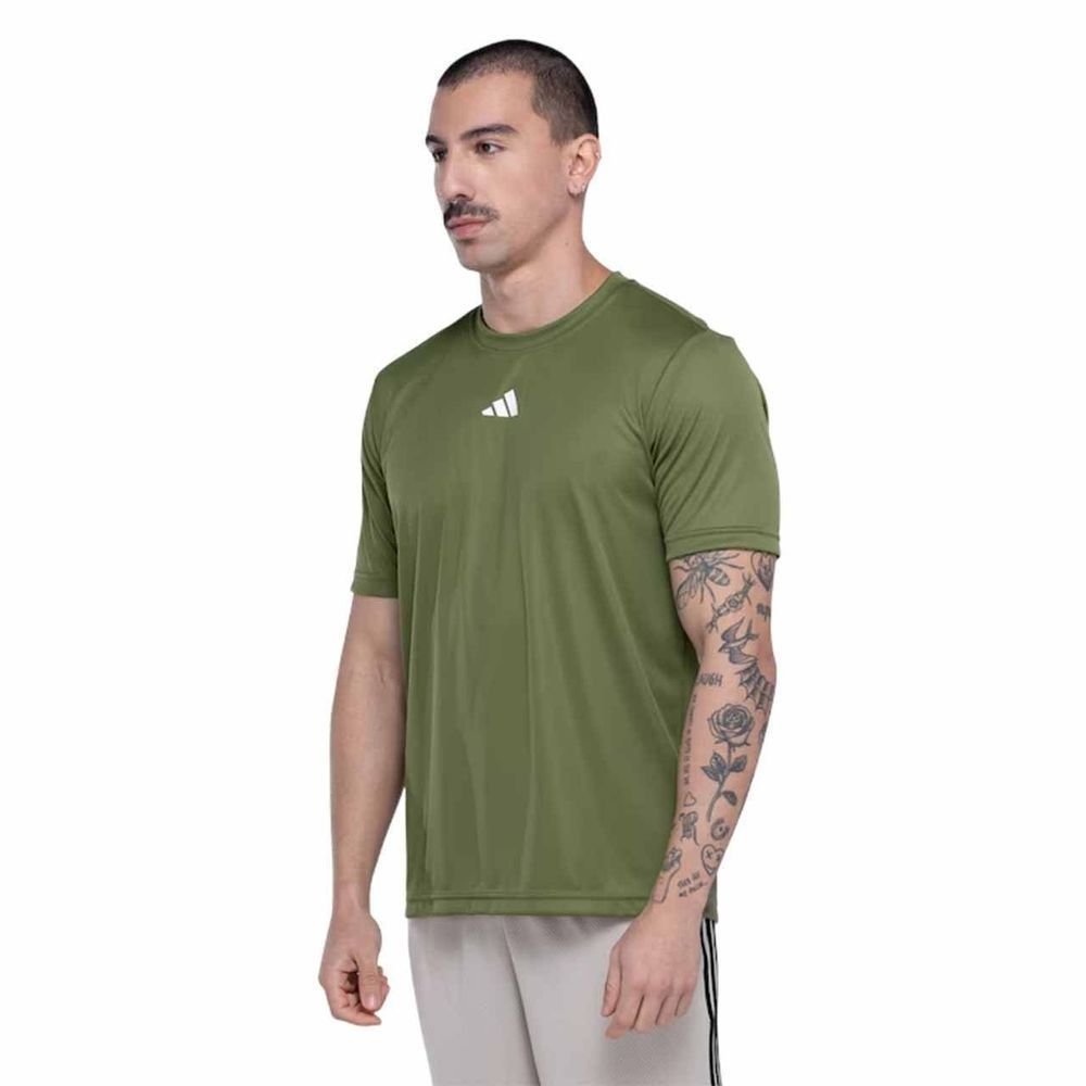 Camiseta Adidas M/C Treino Básica Masculina JD5590 Verde