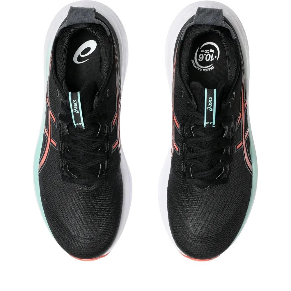 Tênis Asics Gel Nimbus 27 Masculino 1011B958-004 Preto/Coral