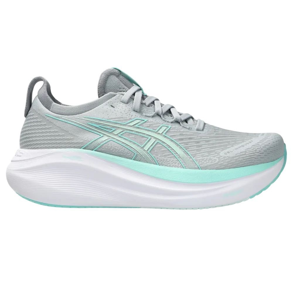 Tênis Asics Gel Nimbus 27 Feminino 1012B753-020 Cinza/Verde Claro