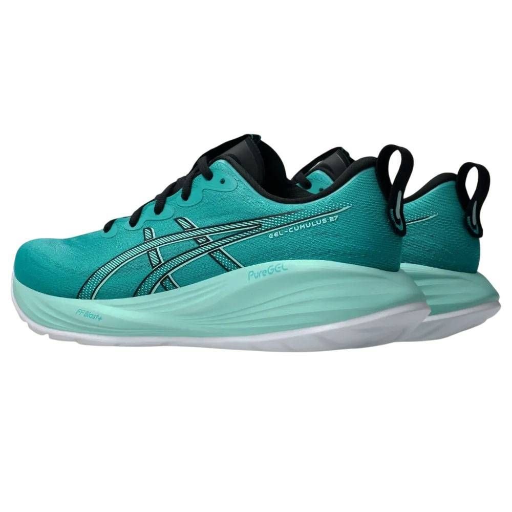Tênis Asics Gel Cumulus 27 Masculino 1011B960-400 Verde Claro/Preto