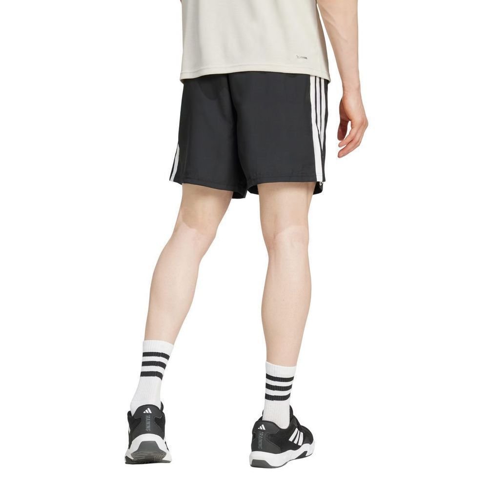 Shorts Adidas Essentials 3 Listras 7" Masculino JC7718 Preto/Branco