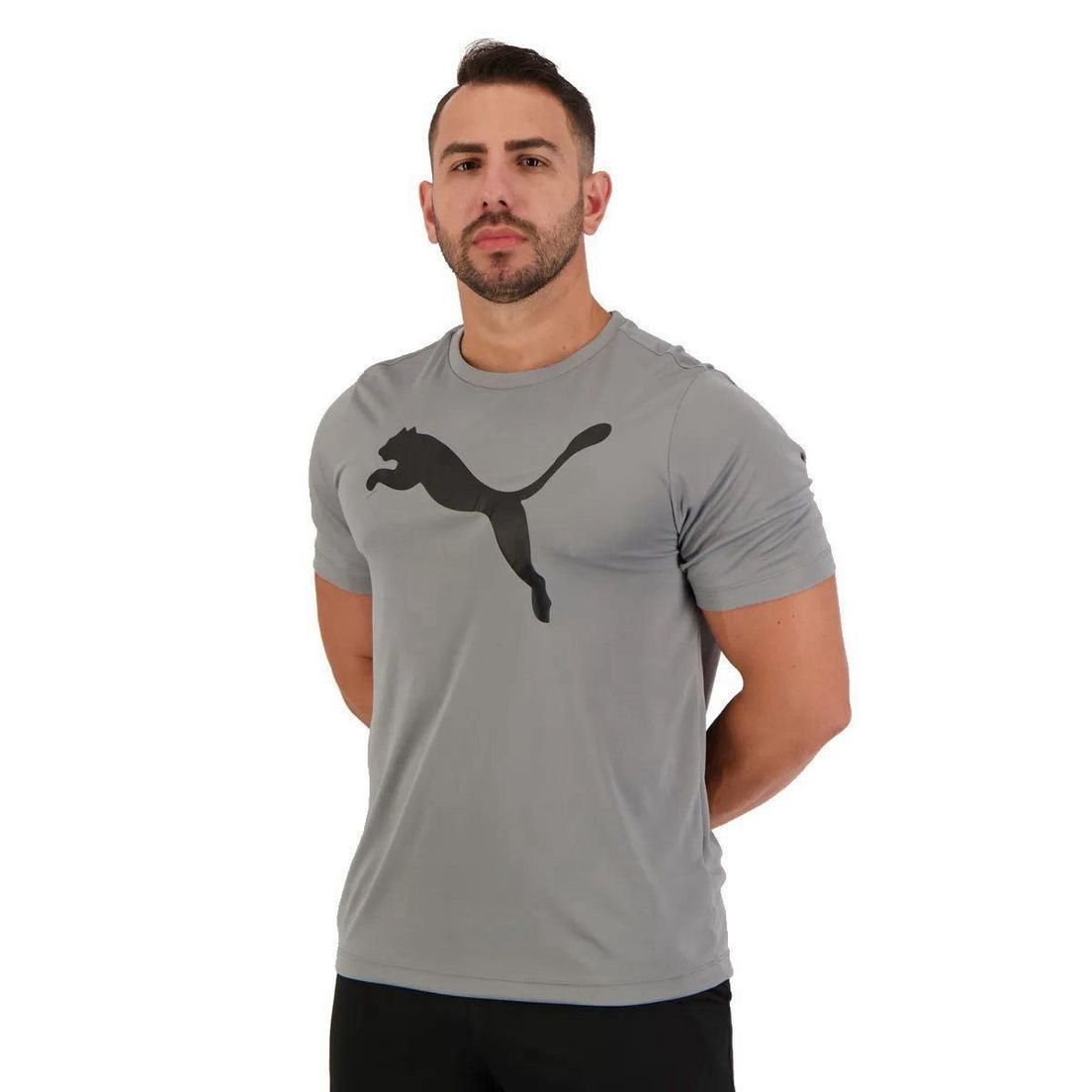 Camiseta Puma Active Big Logo Masculina 671738-06 Cinza