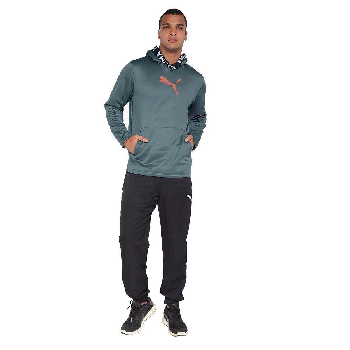 MOLETOM PUMA M TRAIN PWR FLEECE 520893-42 Verde