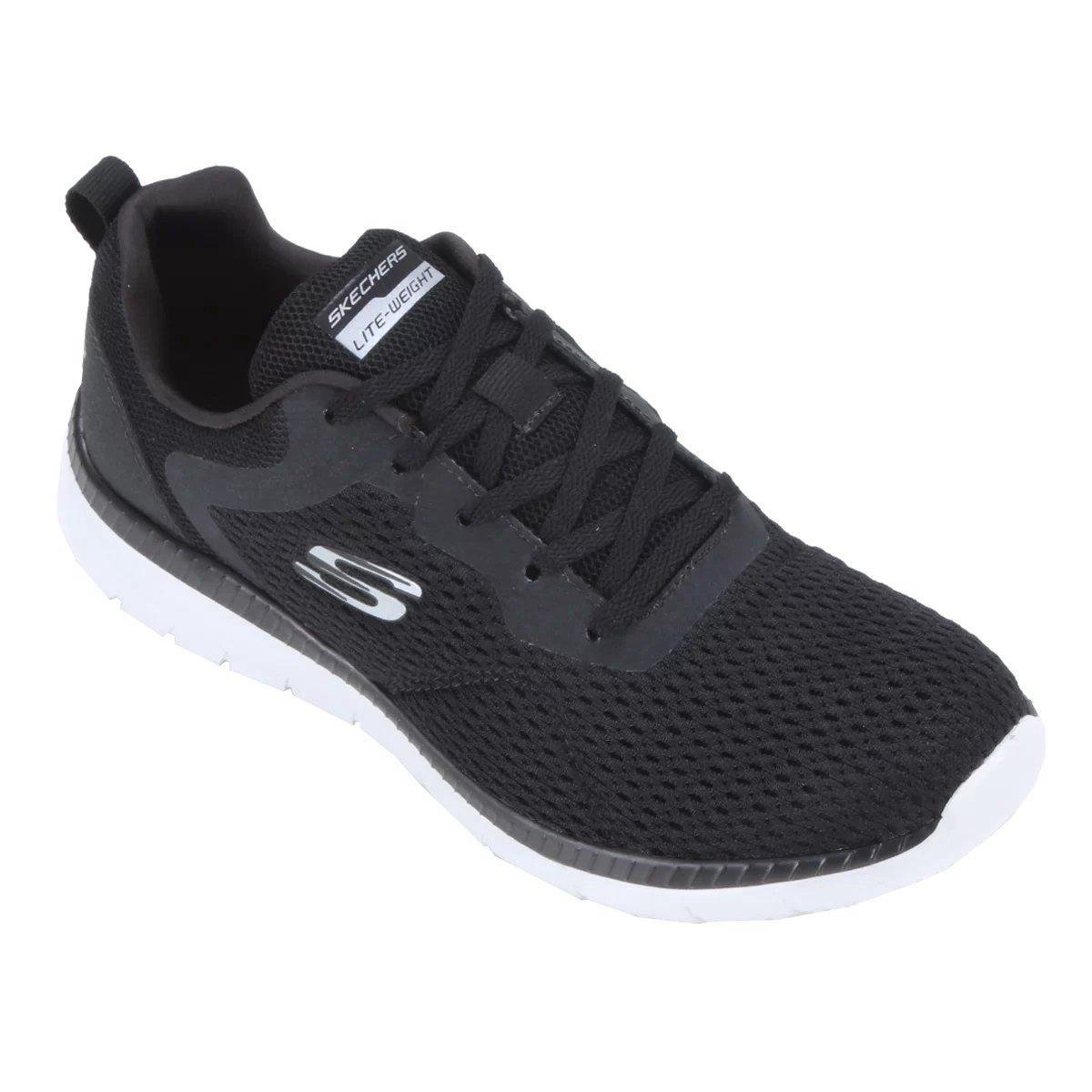 TENIS SKECHERS BOUNTIFUL QUICK PATH 232116BR-BKW Preto