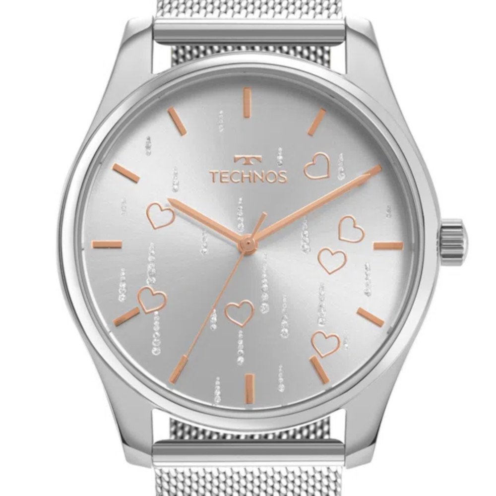 RELÓGIO TECHNOS FEMININO TREND PRATA - 2036MNU/1K Prata