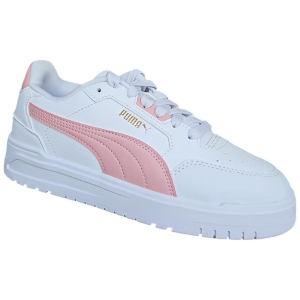 Tênis Puma Shuffle Downtown Feminino Branco/Rosa