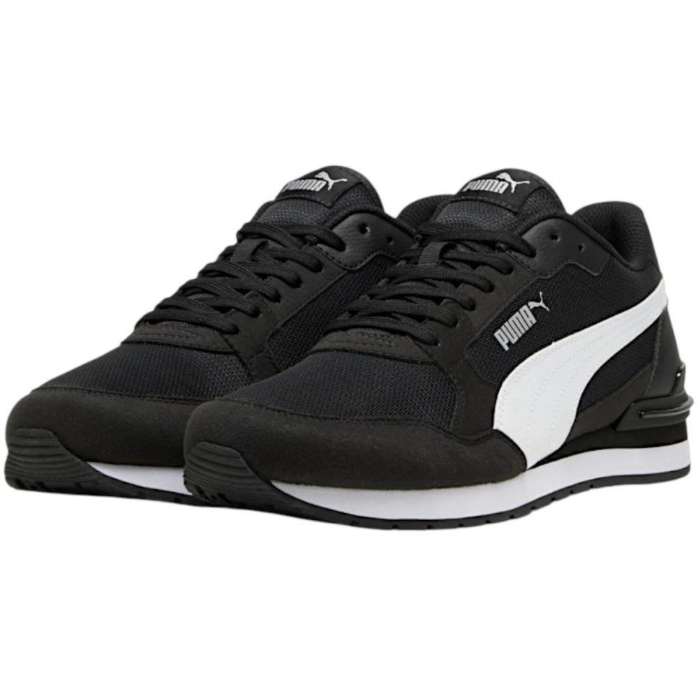 Tênis Puma ST Runner V4 Mesh Masculino Preto/Branco