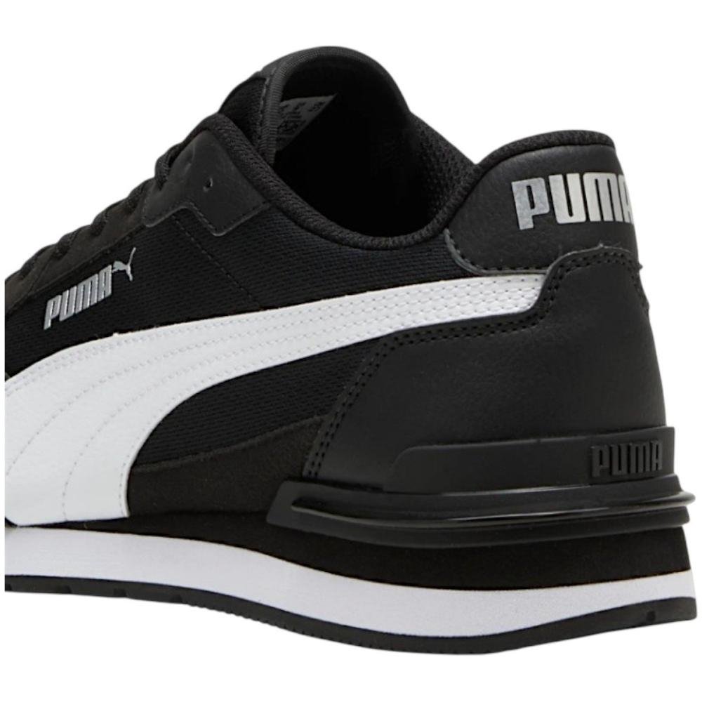 Tênis Puma ST Runner V4 Mesh Masculino Preto/Branco