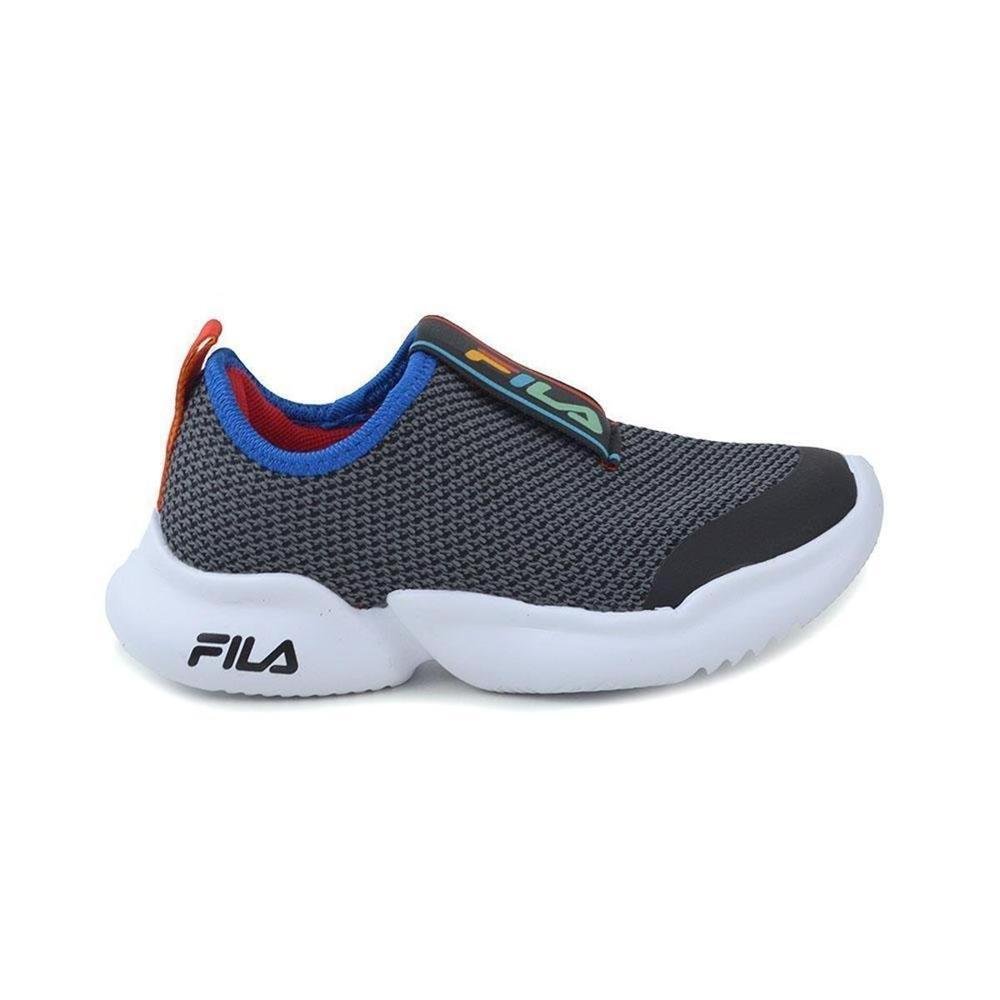 Tênis Running Fila Infantil Masculino Funny Sola EVA Casual Cinza