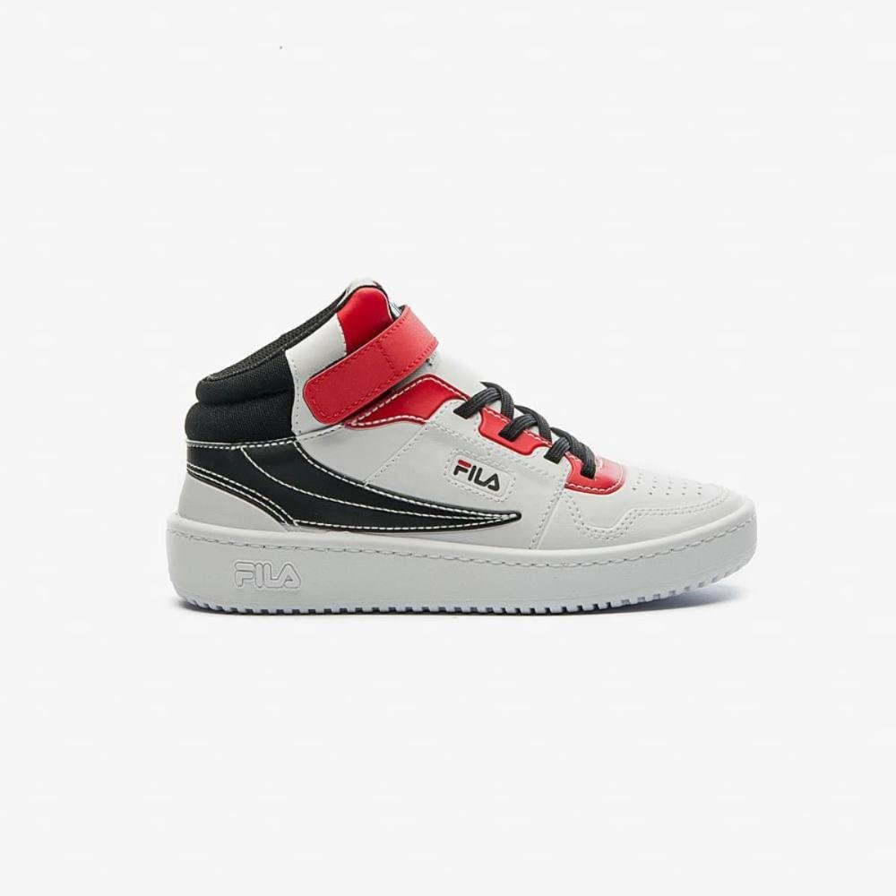 Tênis Infantil Fila Cano Alto Cadarço Classic Mid 1188961 Branco