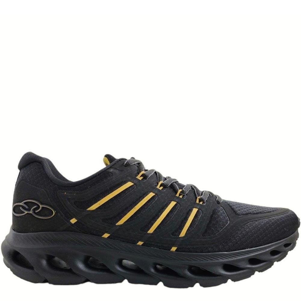 Tênis Olympikus Masculino Running Cyber 4 288 Preto/Dourado