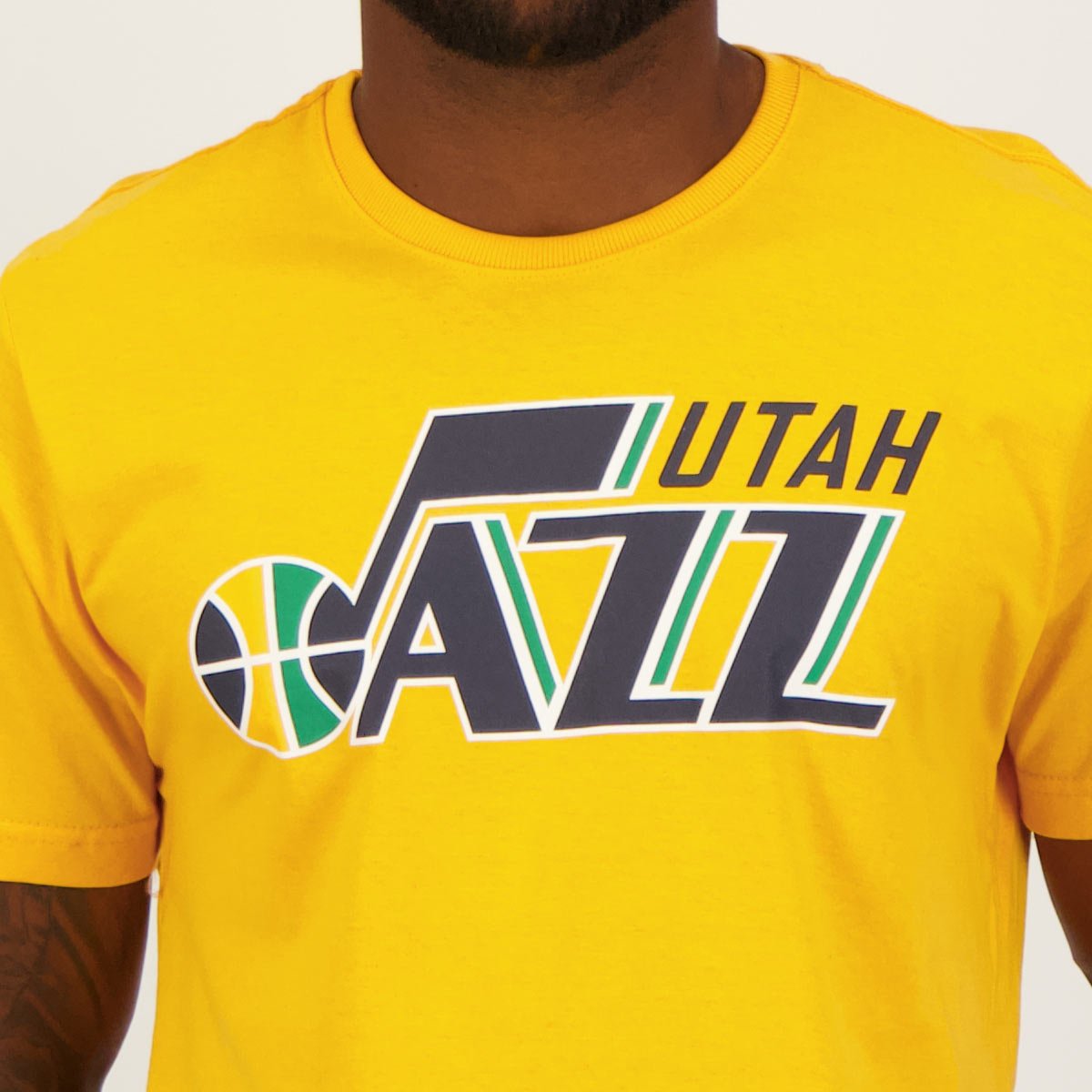 Camiseta NBA Jazz Utah Amarela Amarelo
