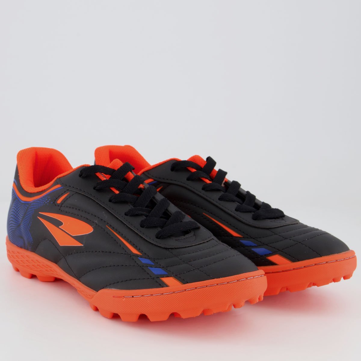 Chuteira Dray Foorcy 326 Society Preta e Laranja Laranja