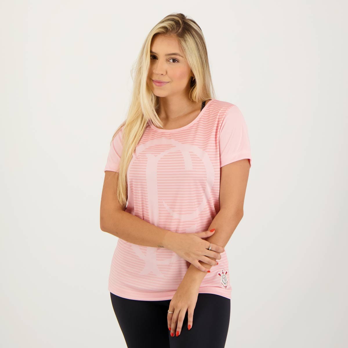 Camisa Corinthians Effects Feminina Rosa Rosa