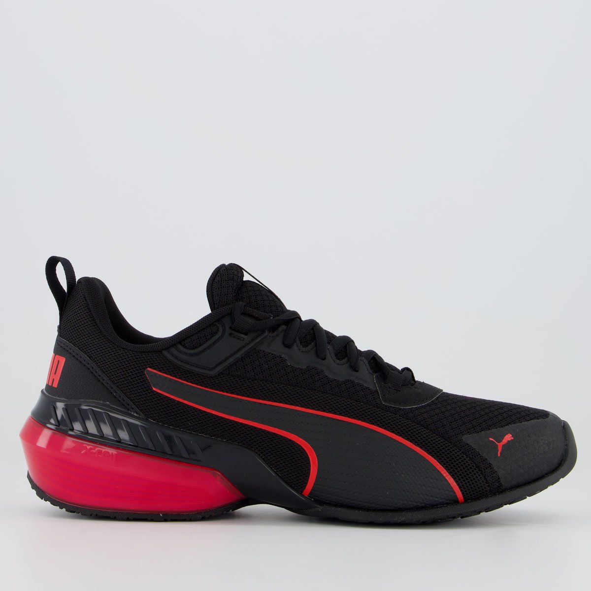 Tênis Puma X-Cell Uprise Preto e Vermelho Preto
