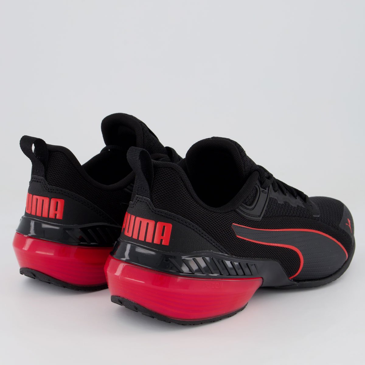 Tênis Puma X-Cell Uprise Preto e Vermelho Preto