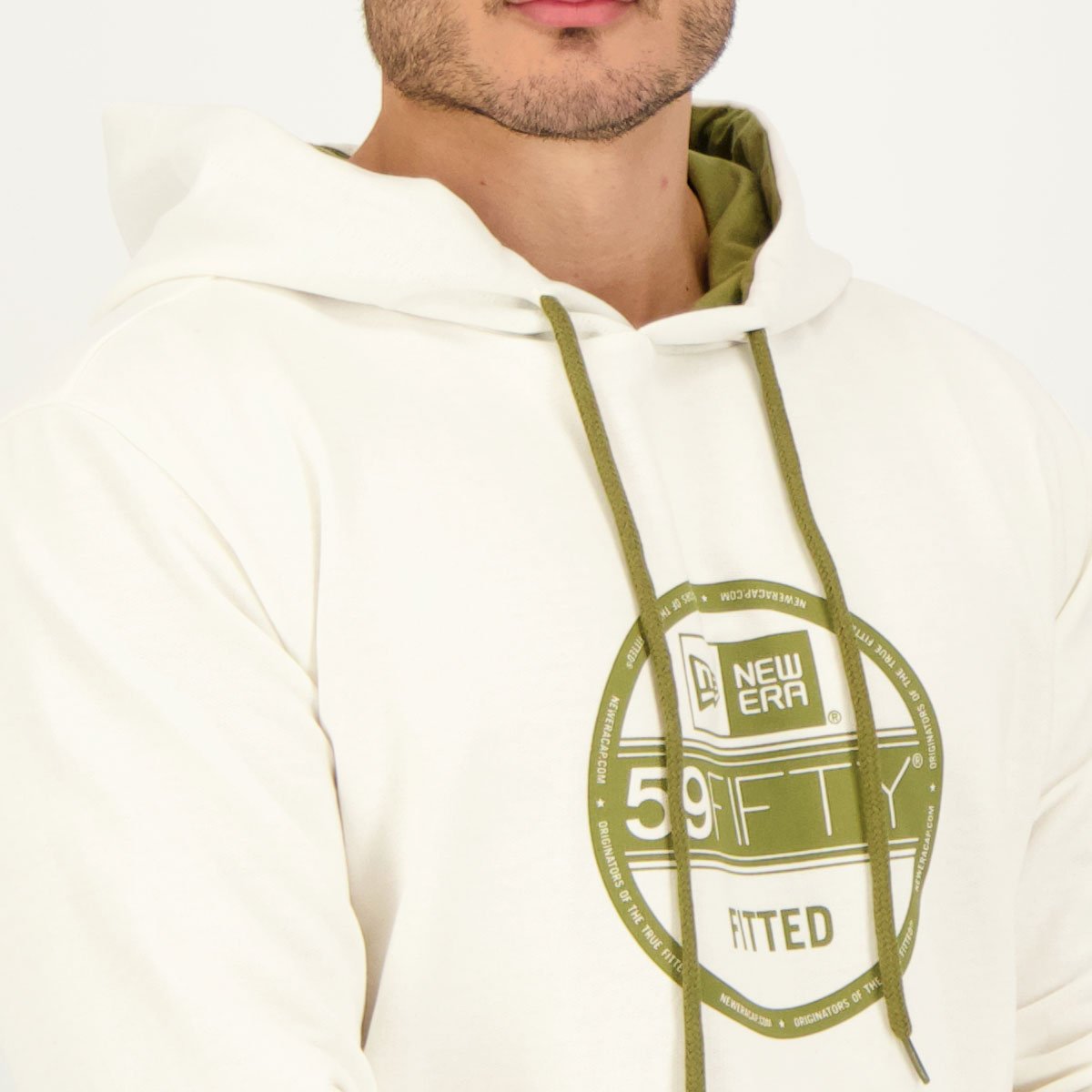 Moletom New Era Basic Branded Duo Off White Branco