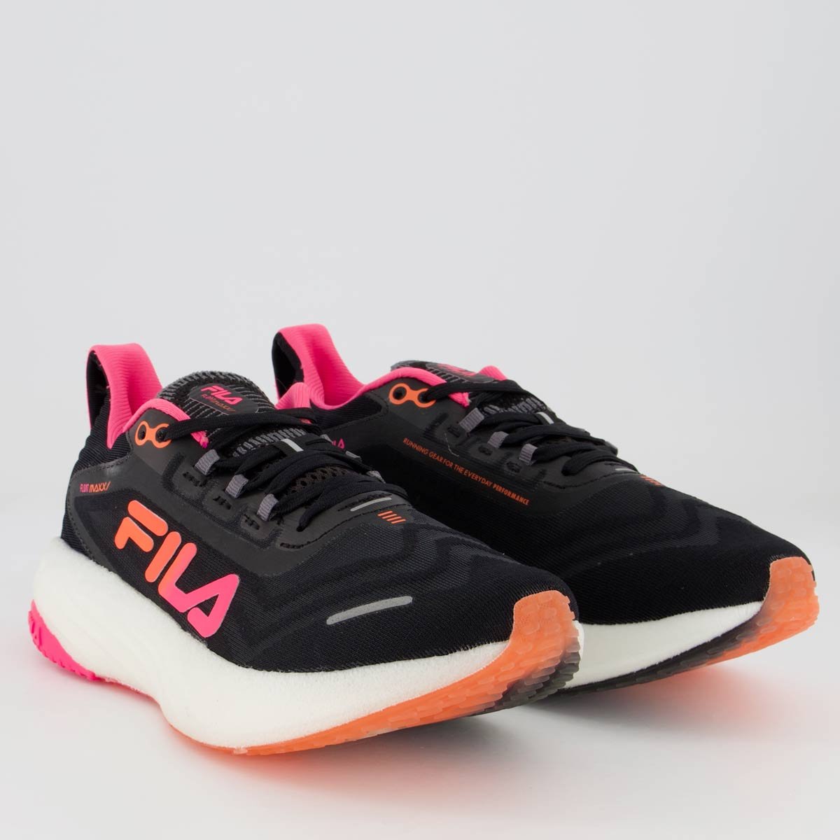 Tênis Fila Float Maxxi Feminino Preto e Coral Preto