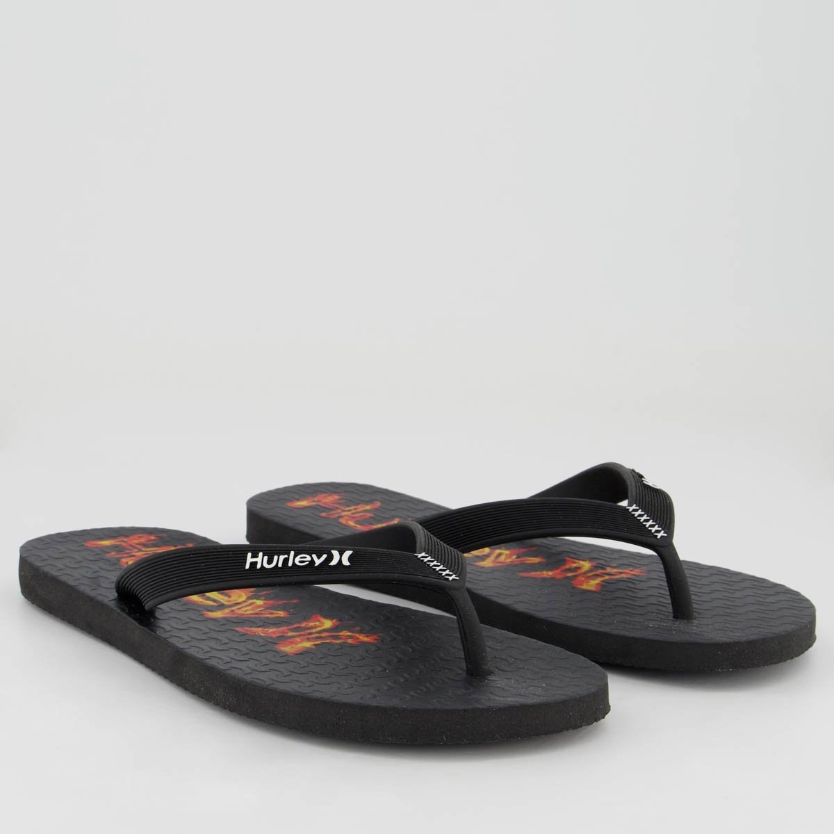 Chinelo Hurley Fire Classic Preto Preto