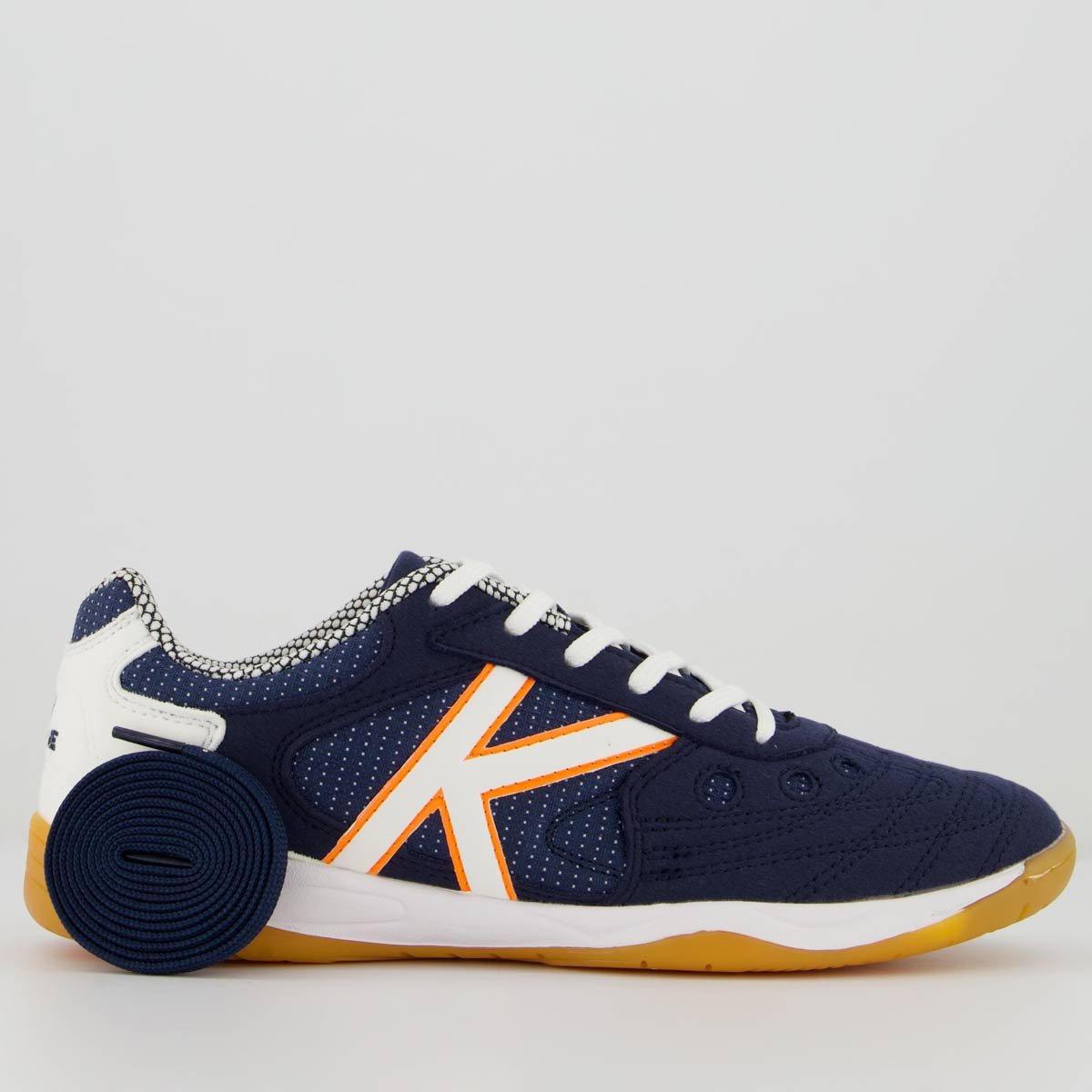 Chuteira Kelme Copa Futsal Marinho e Branca Azul