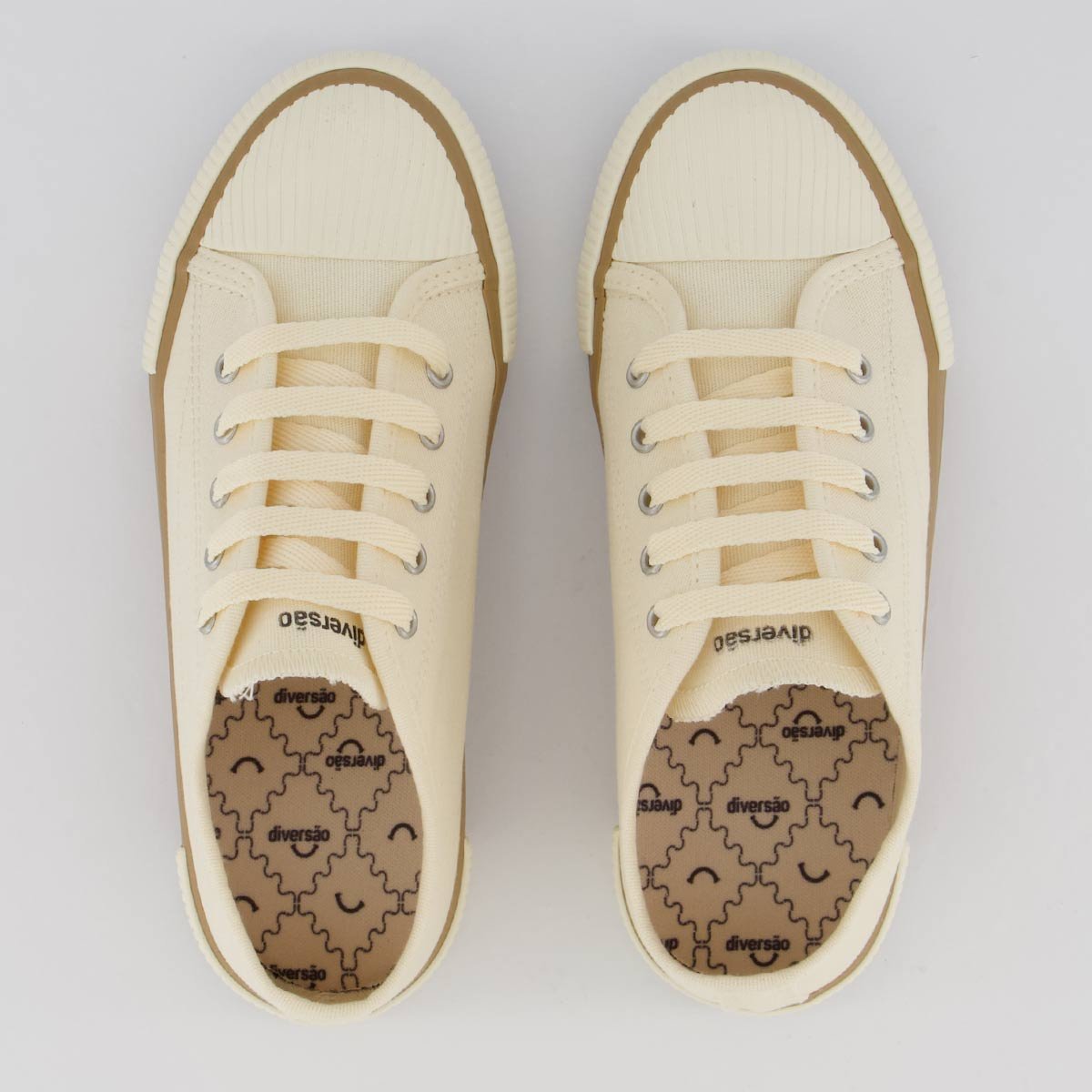 Tênis Diversão Mini Lee Juvenil Bege Bege