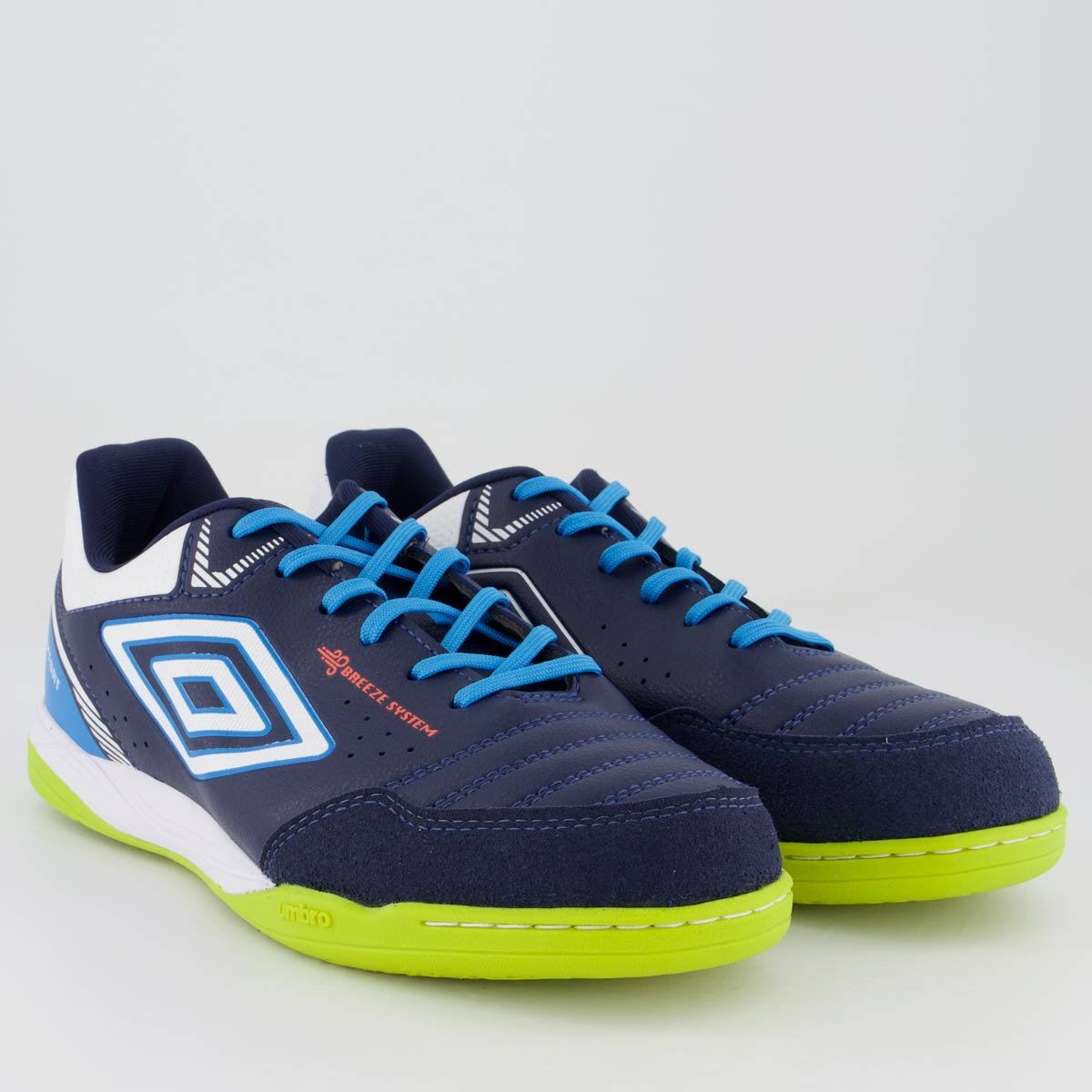 Chuteira Umbro X-Comfort Futsal Marinho e Branco Marinho e Branco