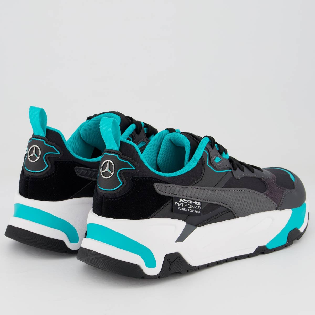 Tênis Puma Mercedes AMG Petronas MAPF1 Trinity Preto e Verde Preto