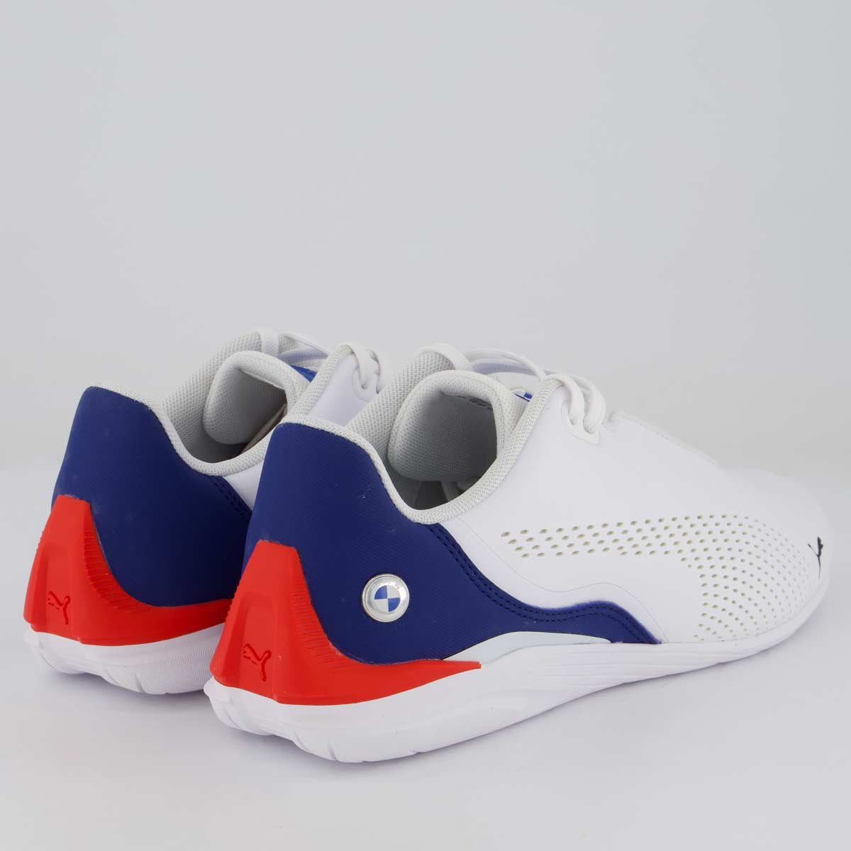 Tênis Puma BMW Motorsport Drift Cat Branco e Marinho Branco/Azul