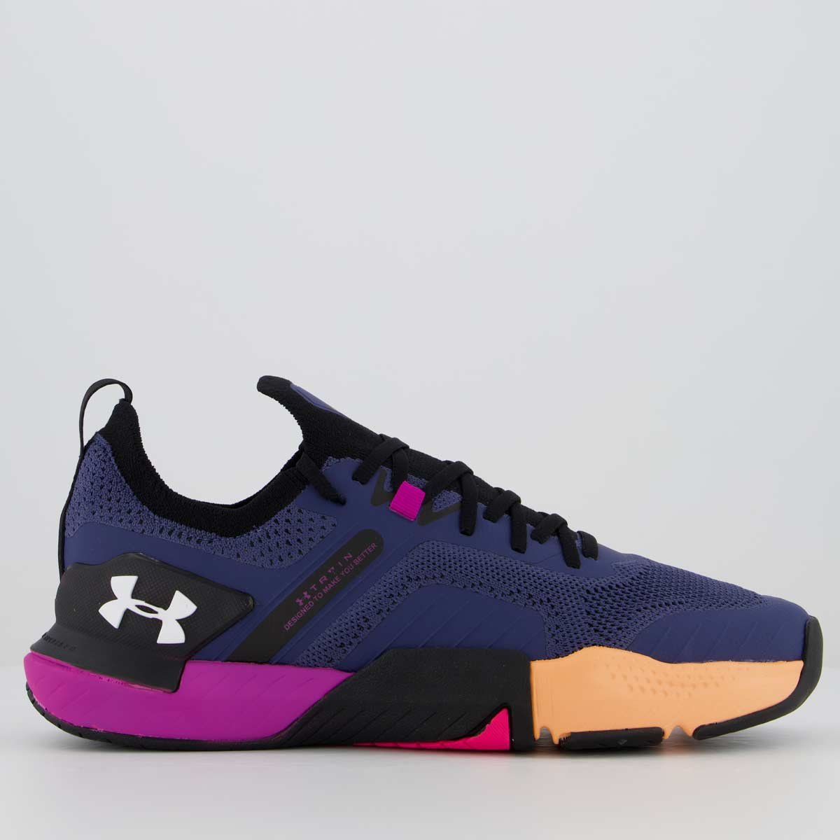 Tênis Under Armour Tribase Cross SE Marinho e Rosa Azul/Rosa