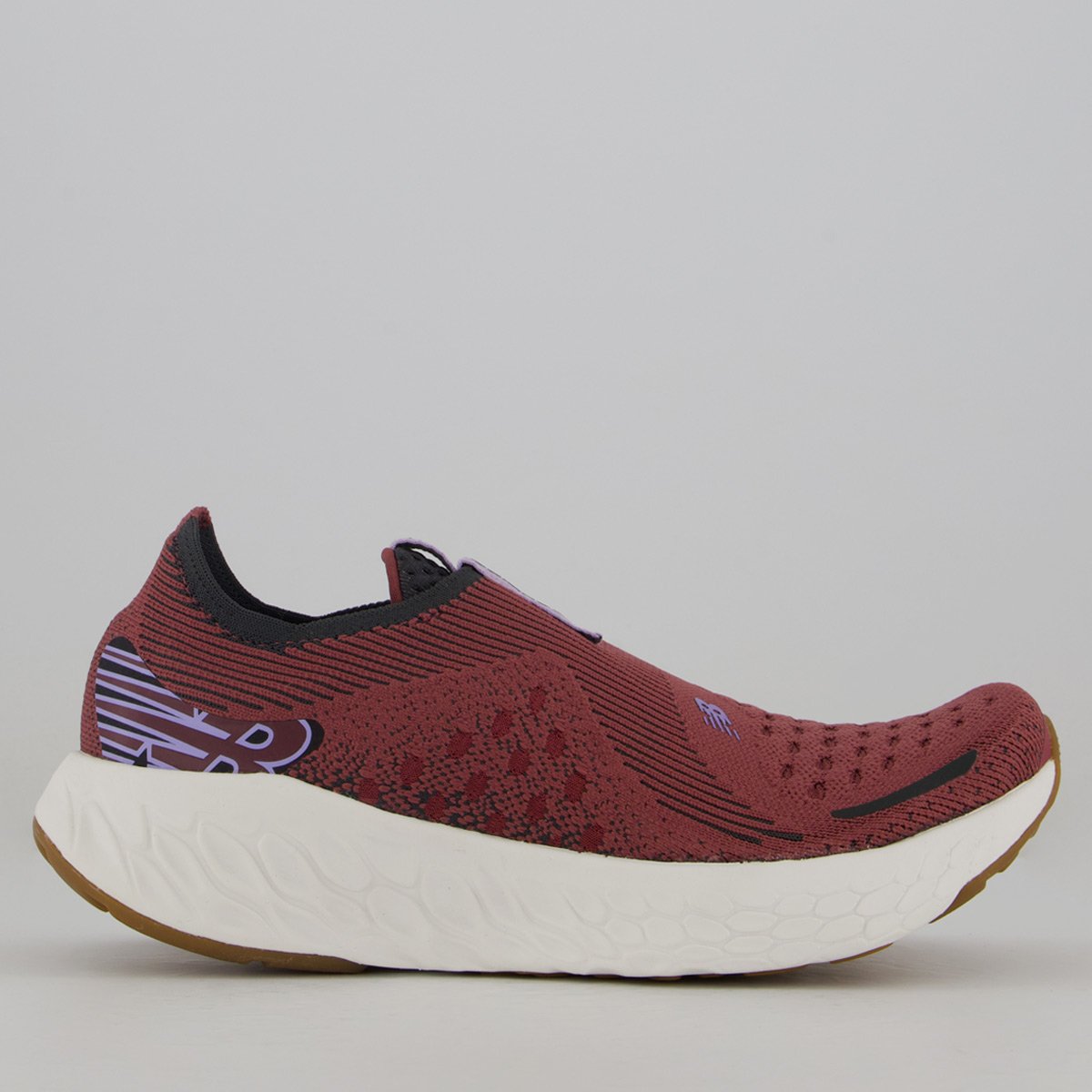 Tênis New Balance Fresh Foam X 1080 Unlaced Feminino Bordô Bordô