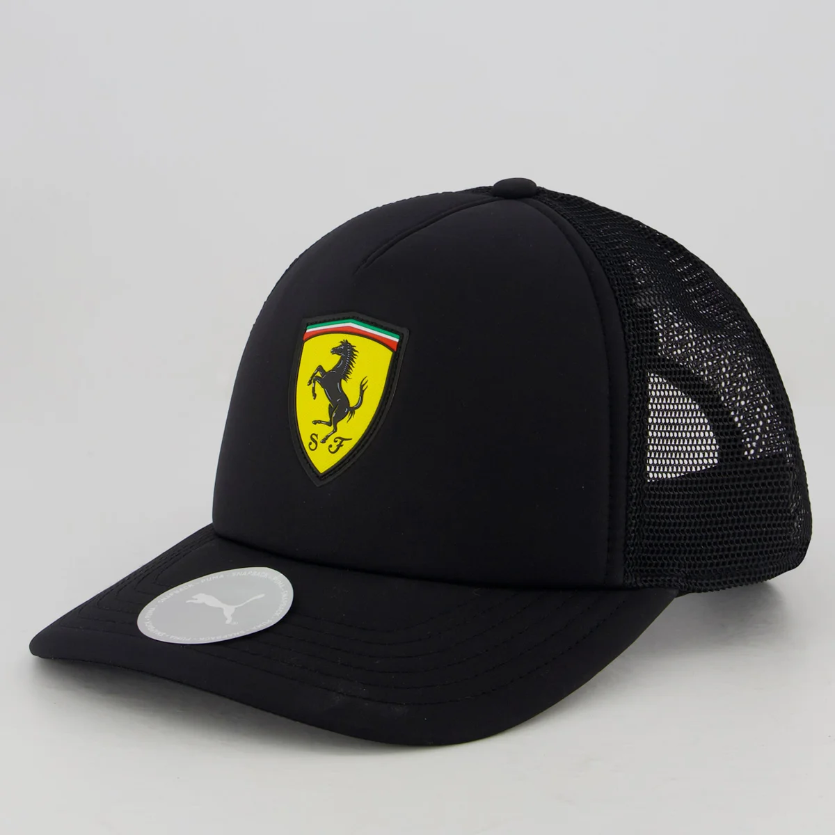 Boné Puma Ferrari Race Trucker Preto Preto