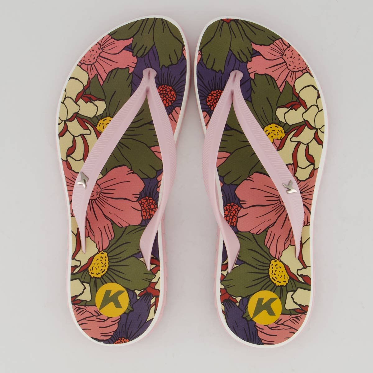 Chinelo Kenner Ibiza Pro Jardim Feminino Rosa Rosa