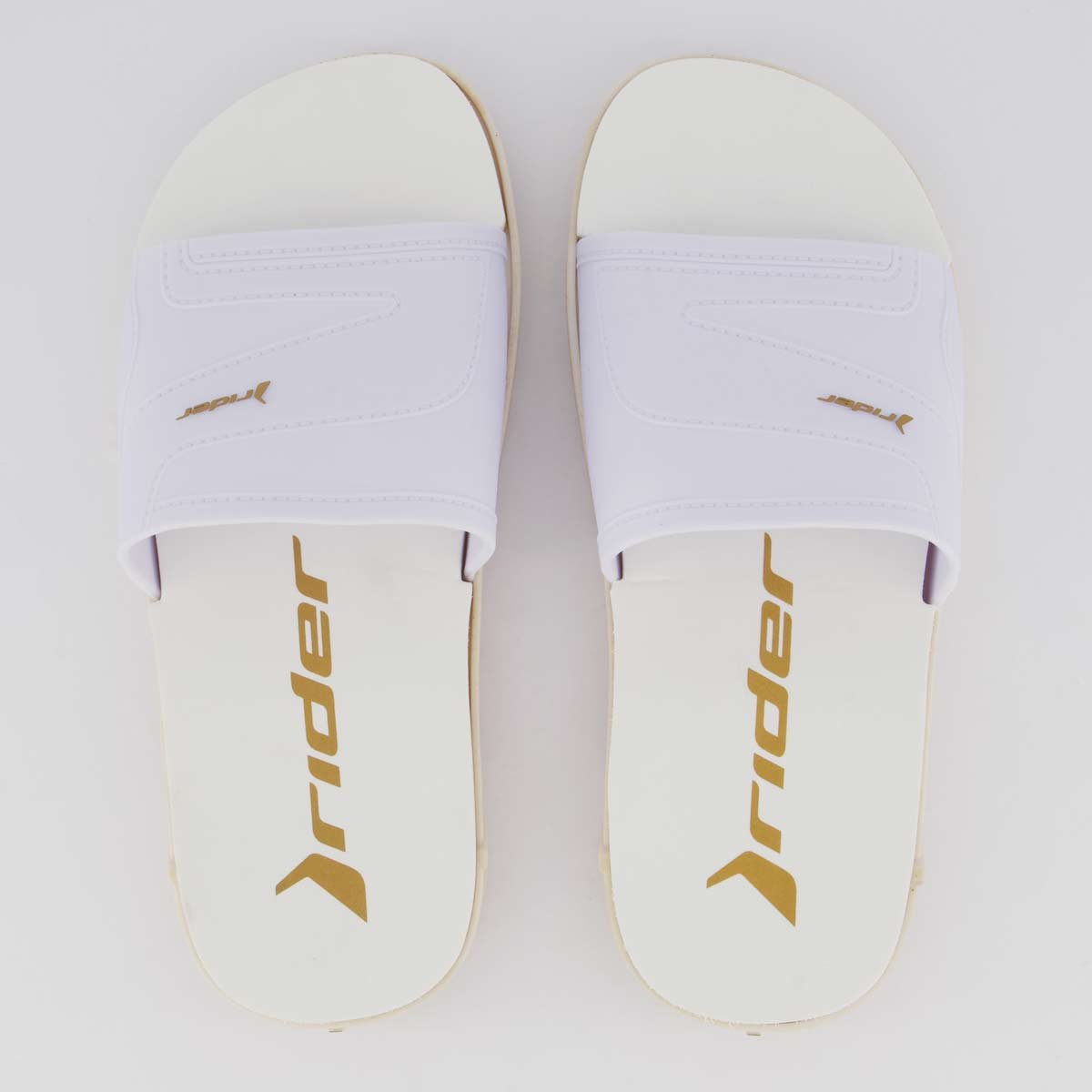 Chinelo Slide Rider Plus Branco Branco