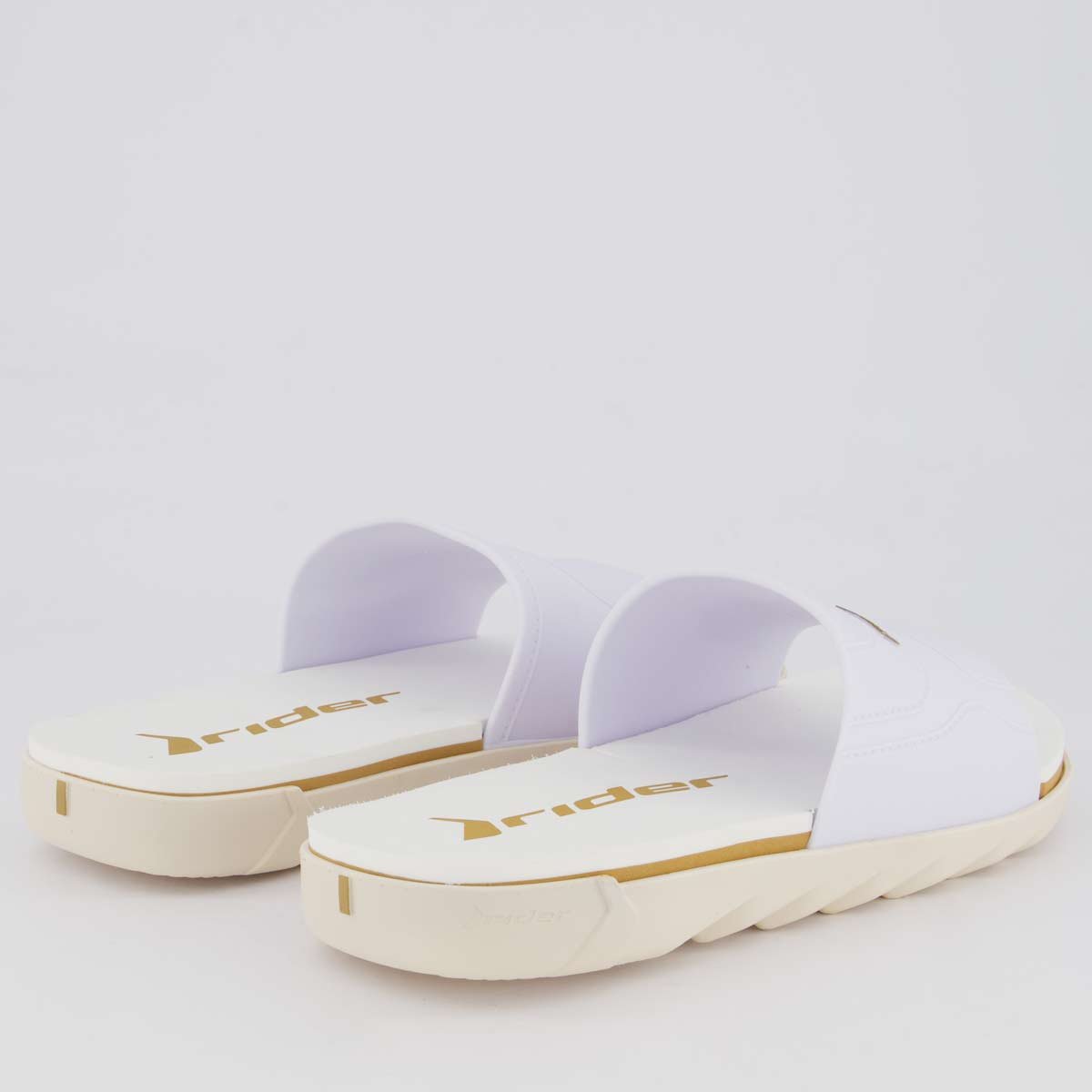 Chinelo Slide Rider Plus Branco Branco