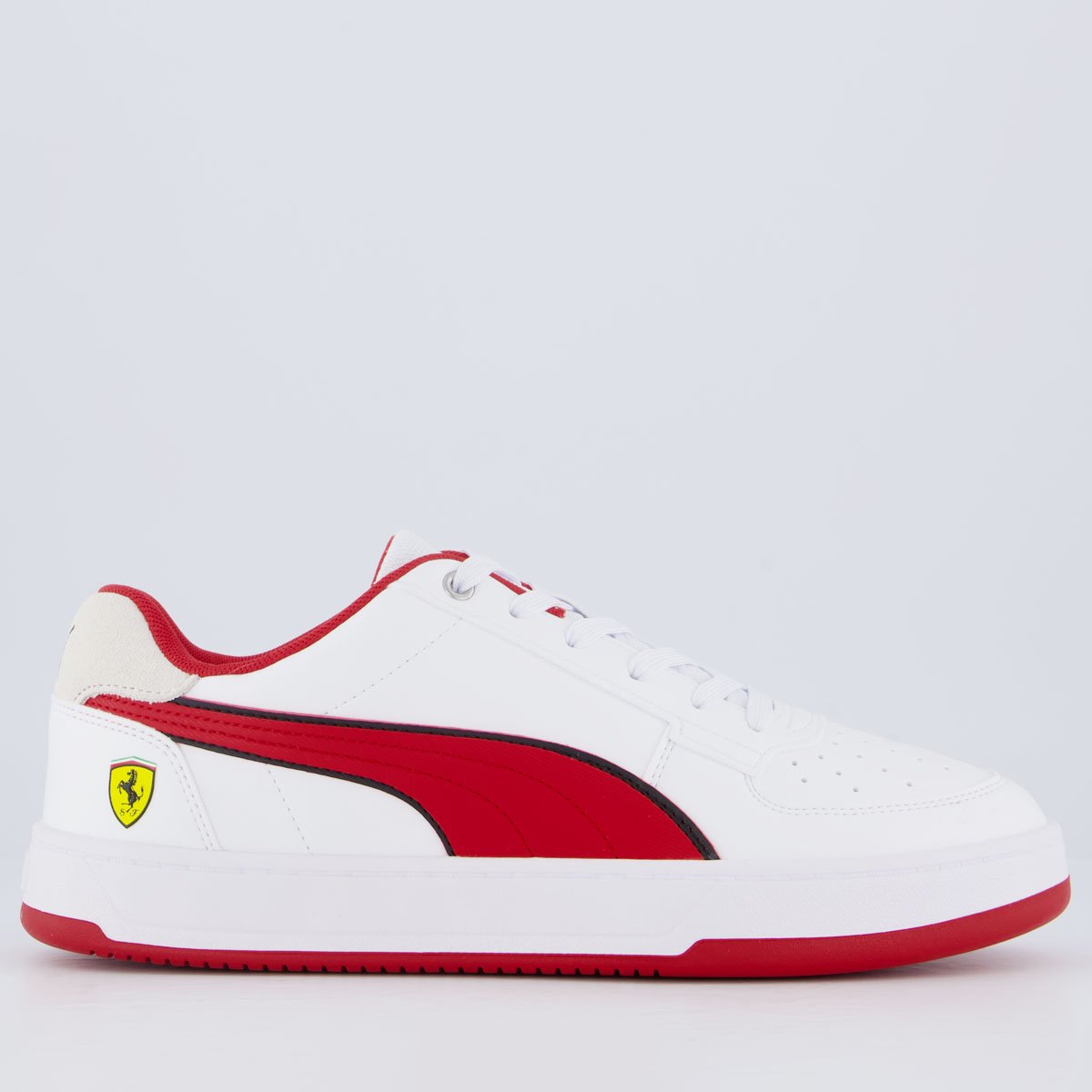 Tênis Puma Ferrari Caven 2.0 Branco e Vermelho Branco/Vermelho