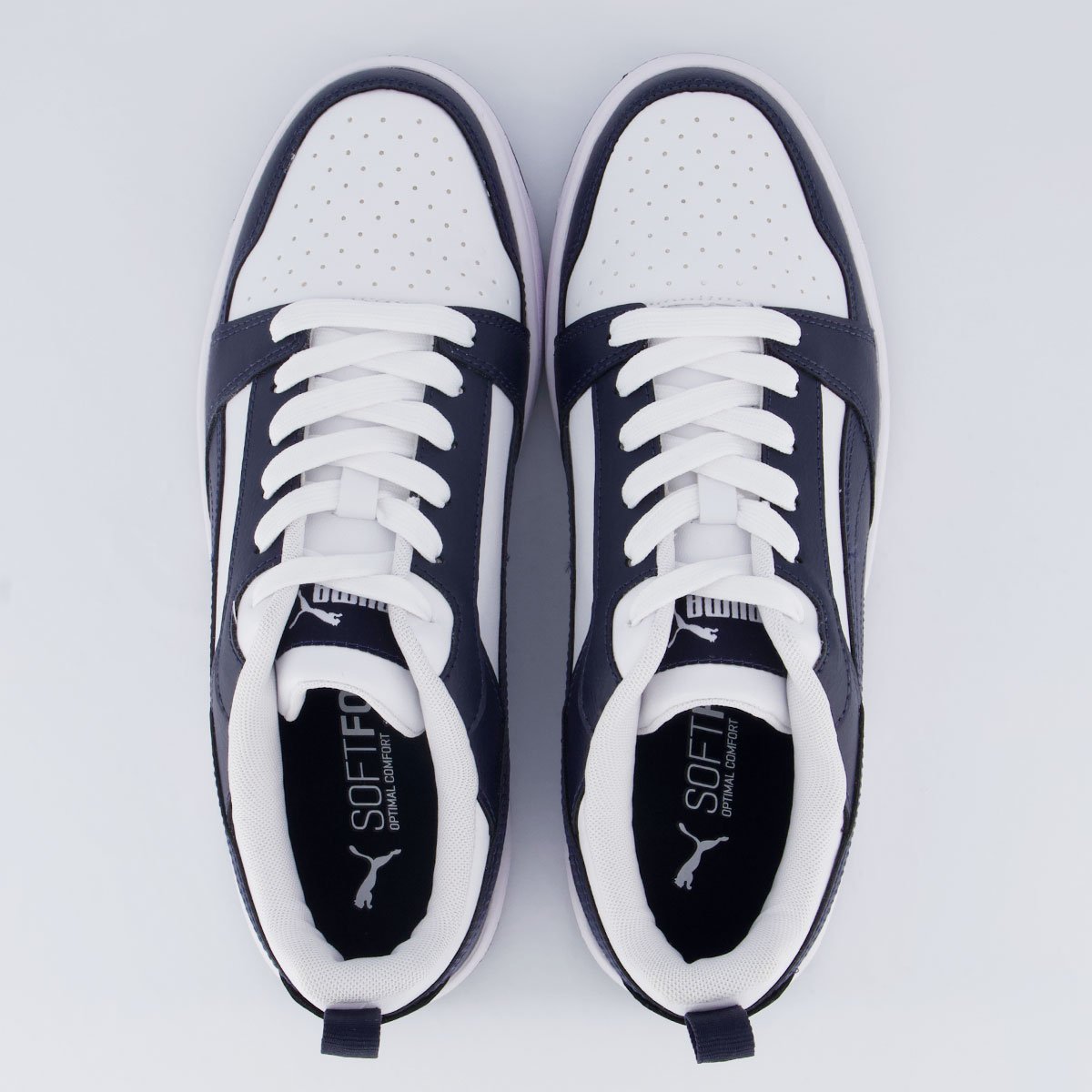 Tênis Puma Rebound V6 Low Preto Preto/Branco