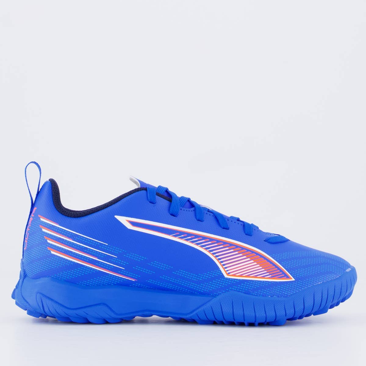 Chuteira Puma Ultra 6 Play TT Society Juvenil Azul Azul