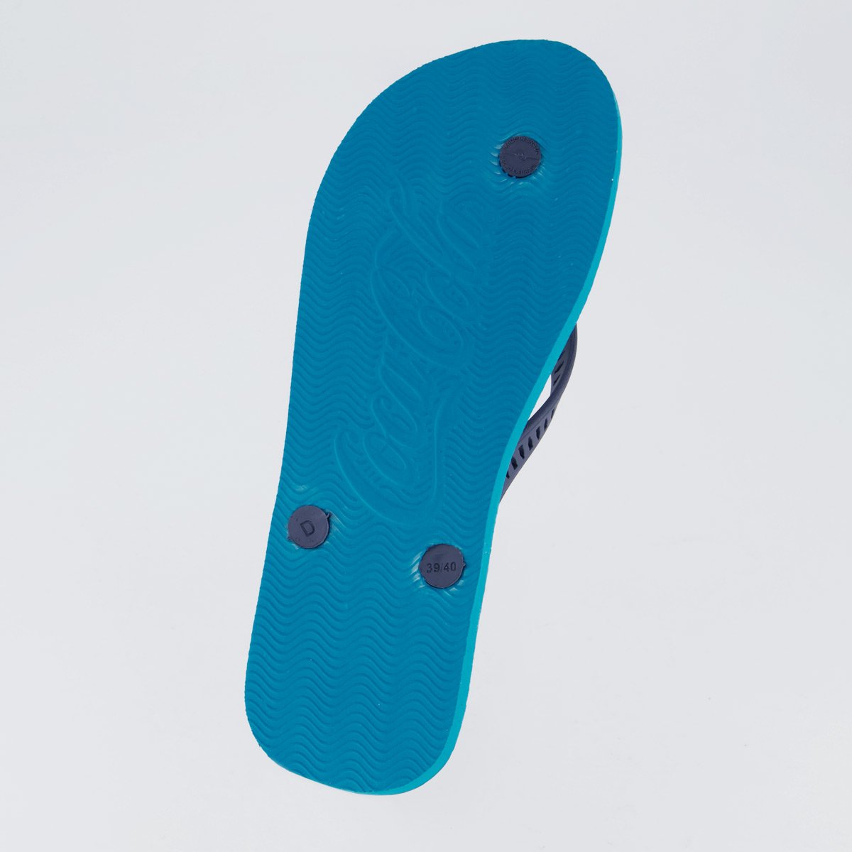 Chinelo Coca Cola Bottle Dimension Turquesa e Marinho Azul Marinho