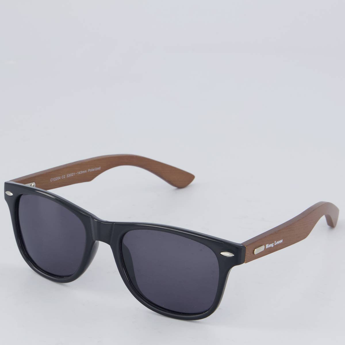 Óculos de Sol Hang Loose Stylee Marrom e Preto Preto