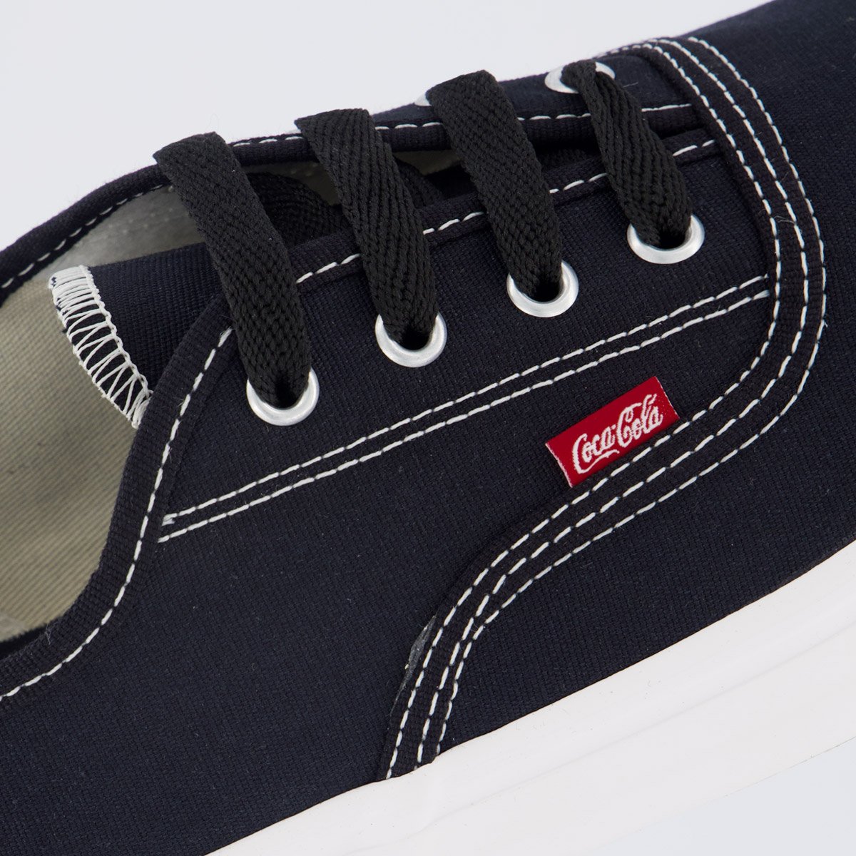 Tênis Coca Cola Kick Summer Preto e Vermelho Preto