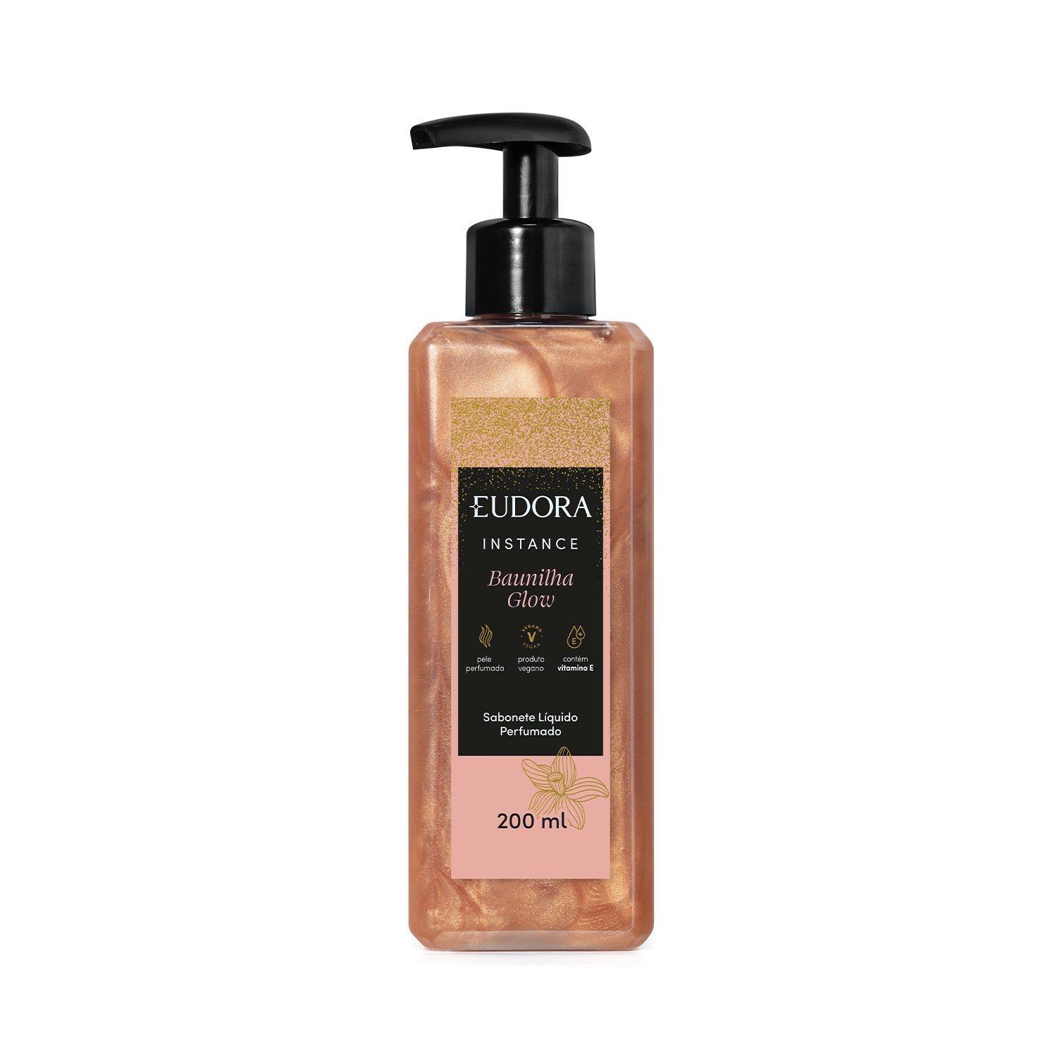 Eudora Instance Sabonete Líquido Perfumado Baunilha Glow 200ml 200ml