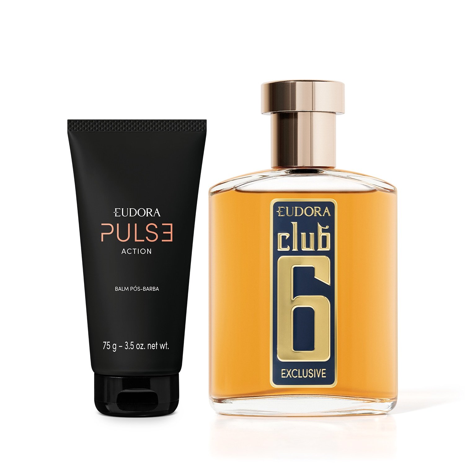 Combo Club 6 Exclusive Desodorante Colônia 95ml + Pulse Action Pós-Barba Balm 75g ÚNICO