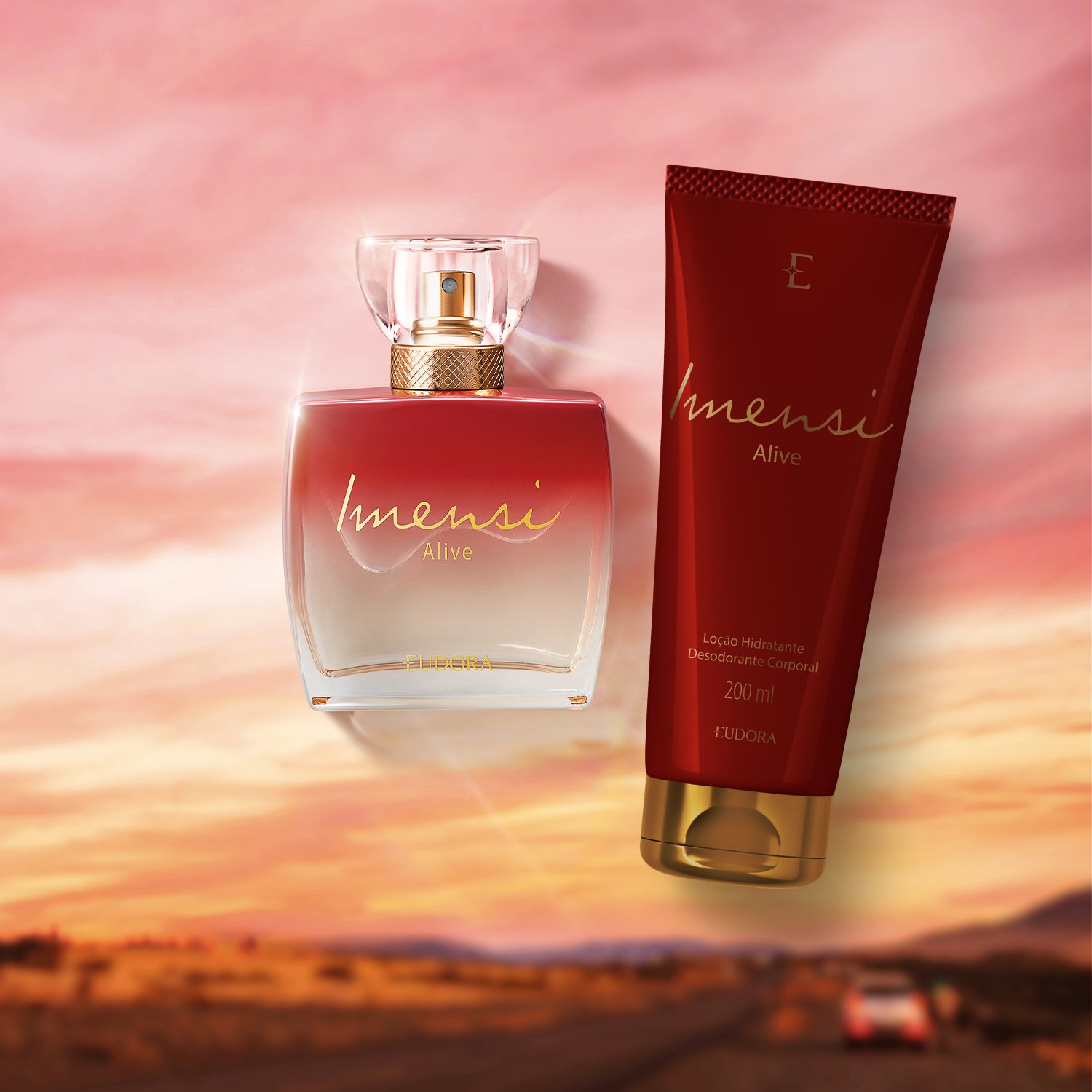 Eudora Combo Imensi Alive: Desodorante Colônia 100ml + Loção Corporal ...