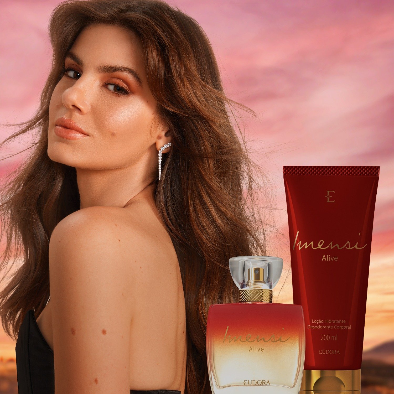 Eudora Combo Imensi Alive: Desodorante Colônia 100ml + Loção Corporal ...