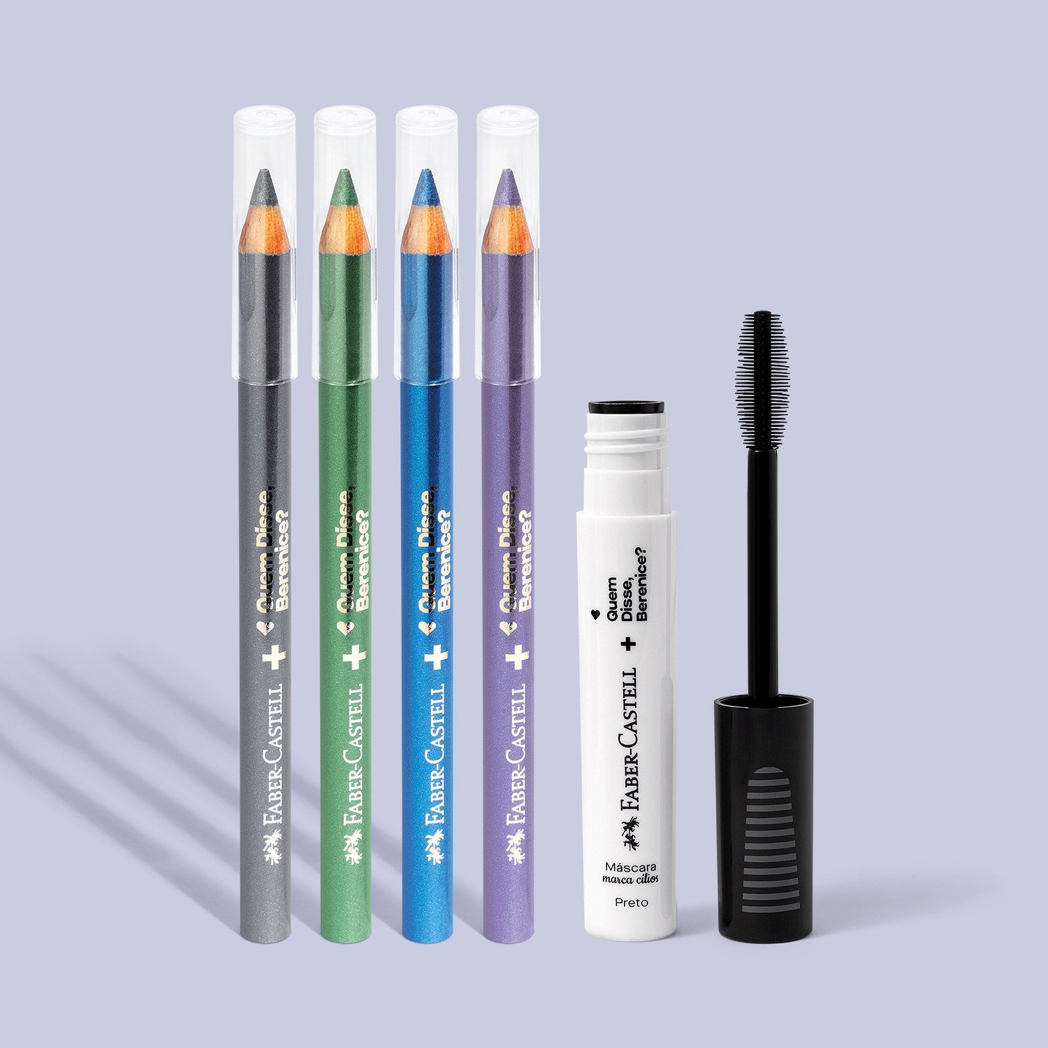 Combo QDB E Faber-Castell: Lápis metalizados para Olhos 4x 1,1g ...