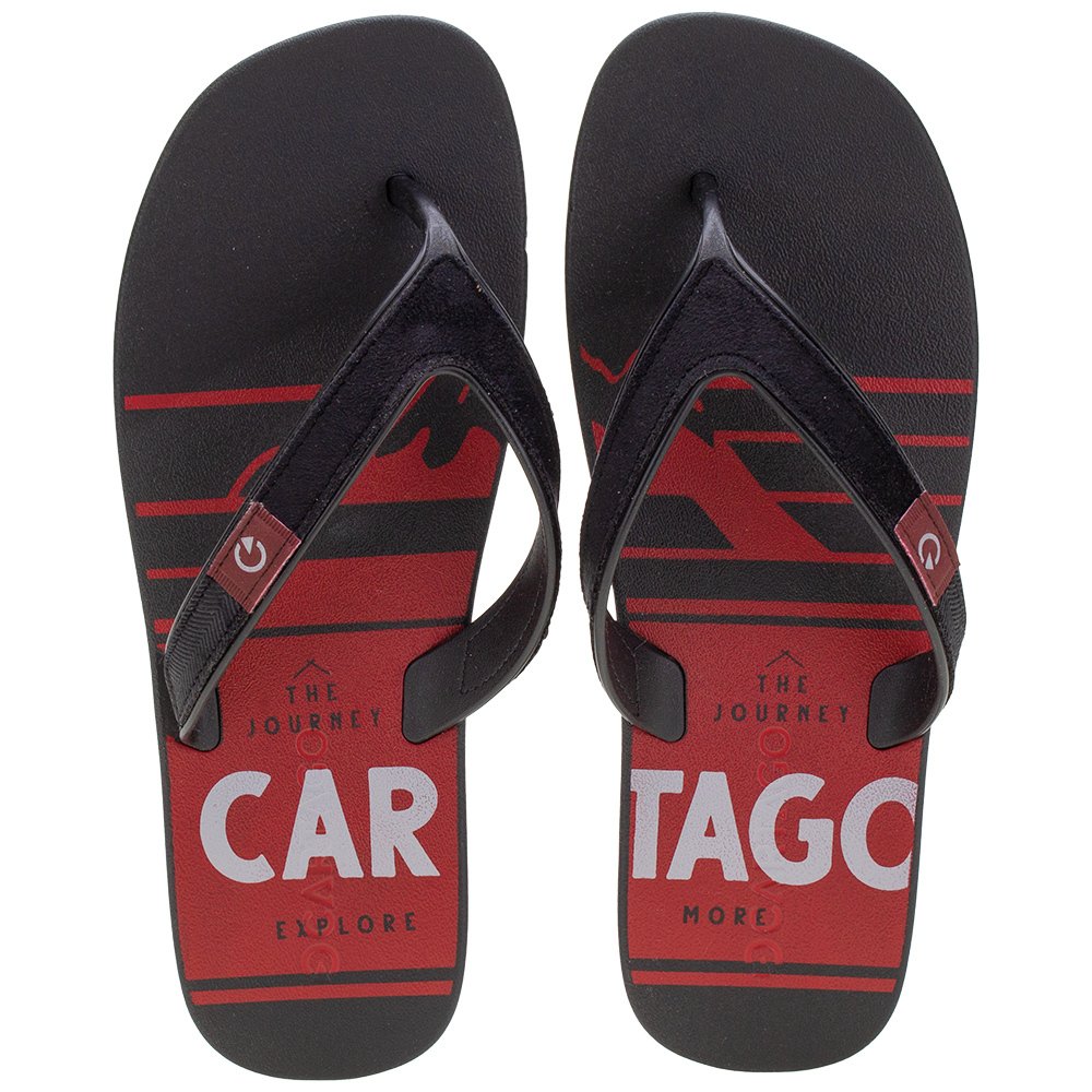 CHINELO MASCULINO DAKAR PLUS CARTAGO - 11254 Preto