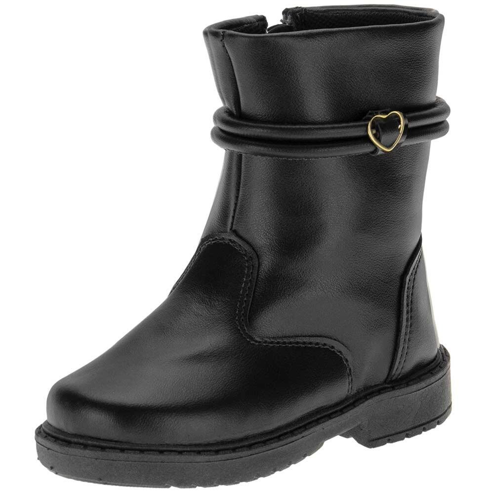 BOTA INFANTIL DOCE MENINA 1506 Preto