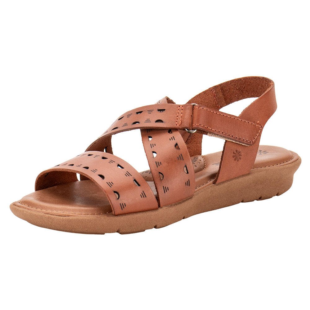 SANDÁLIA FEMININA FLAT NEW FACE 39518 Marrom