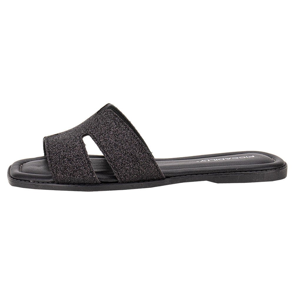 TAMANCO FEMININO FLAT PICCADILLY 506013 Preto