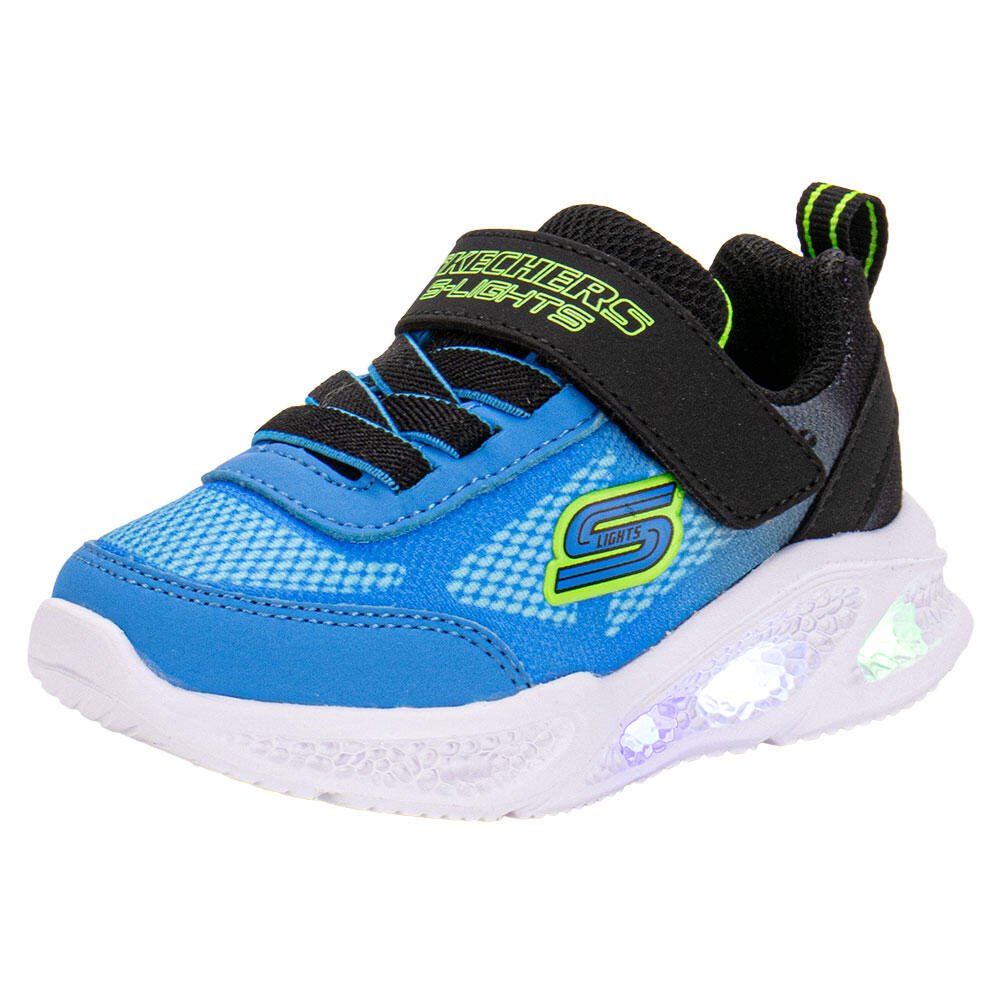 TÊNIS INFANTIL METEOR LIGTHS KRENDOX SKECHERS 401495N Preto/Azul